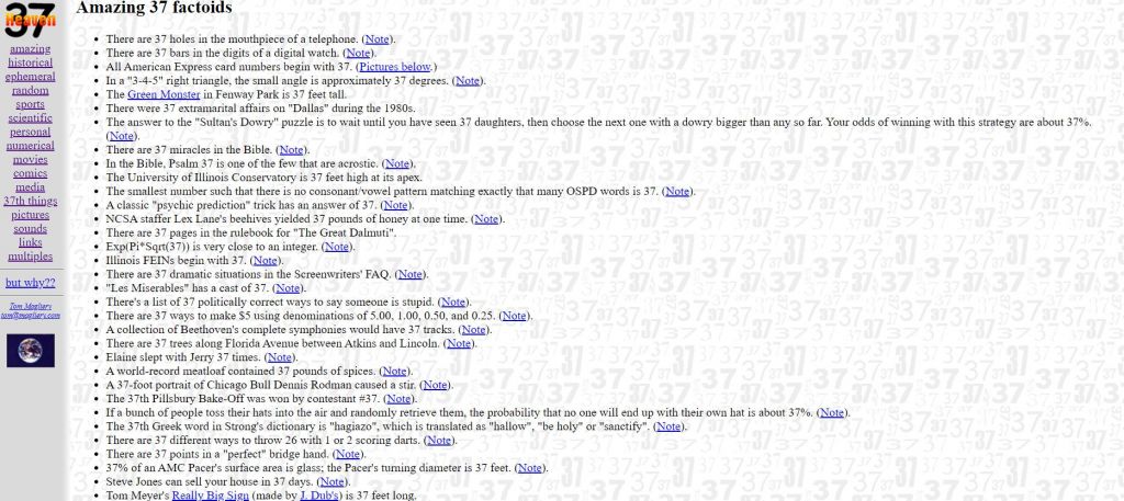 [考据分析]为什么37是37？究竟只是一个随机的数字？还是背后另有深意？关于37名字由来及背后含义的考据分析与探究。 178
