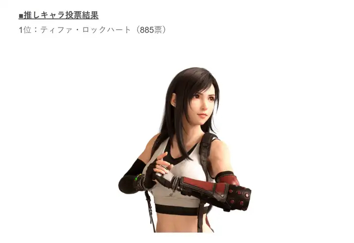 [买游戏投角色]FF7乐天游戏玩家投票 178