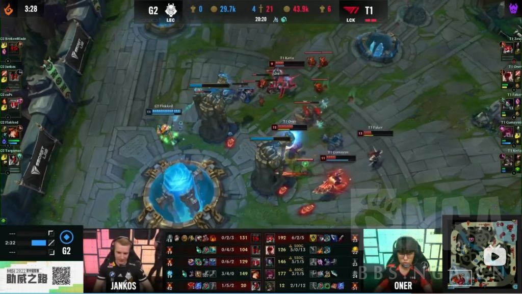 [国际赛事]这次靠换线打法g2打t1是不是有机会 NGA玩家社区