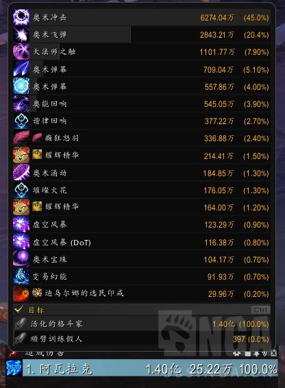 [奥法]单智力buff无SX单体木桩测试 NGA玩家社区