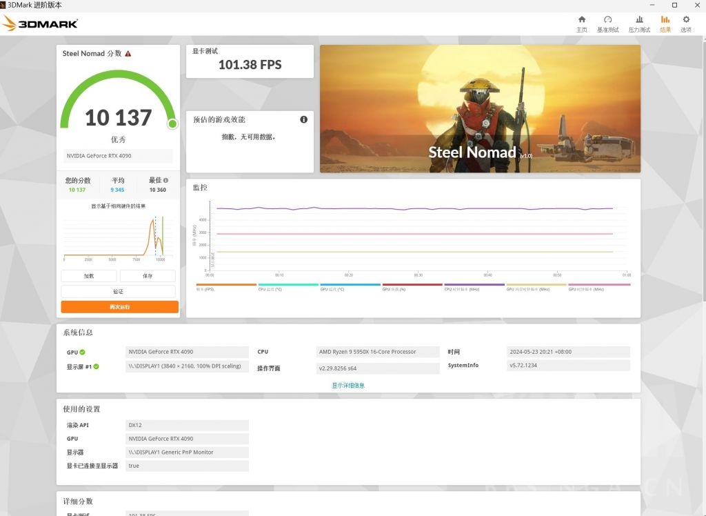 3DMark新跑分Steel Nomad出了，以及网上找到的分数合集 178