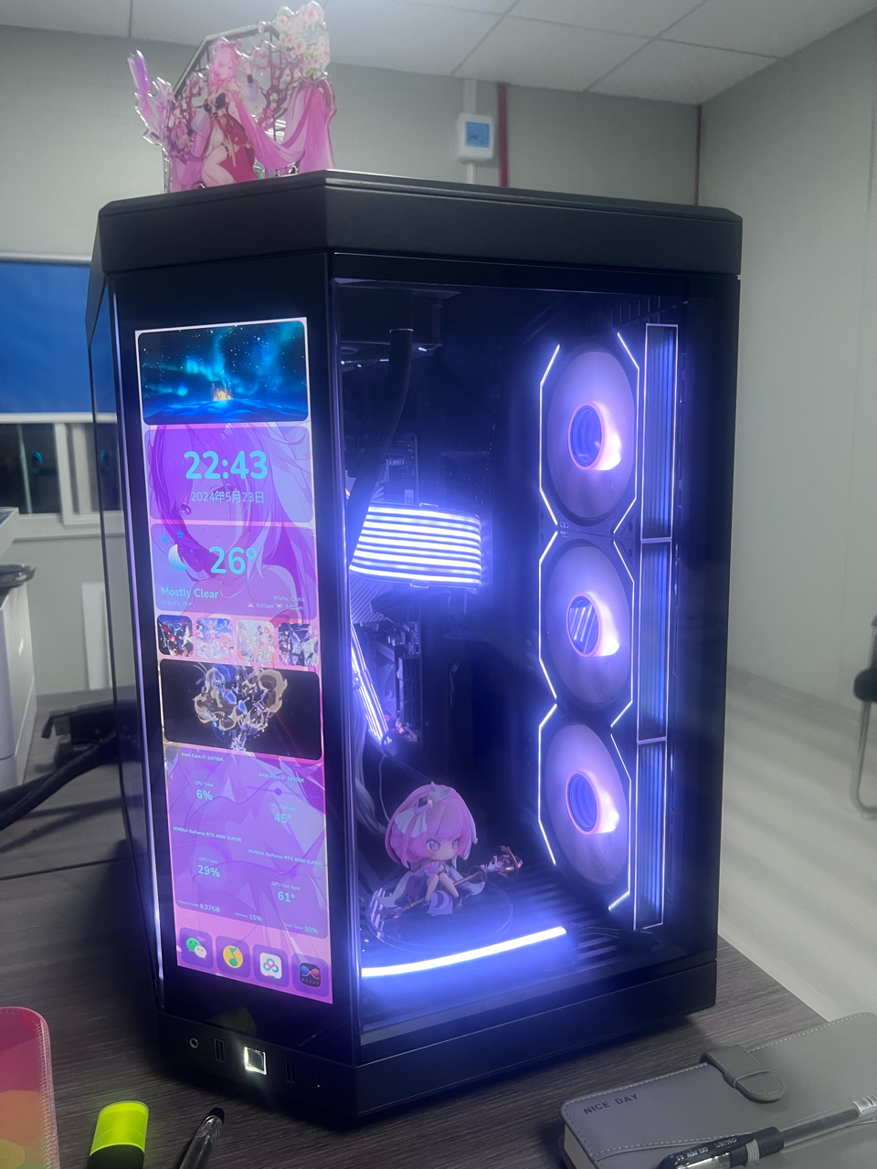 作业算交迟了，晒个最近配的Y70鱼缸机箱 NGA玩家社区