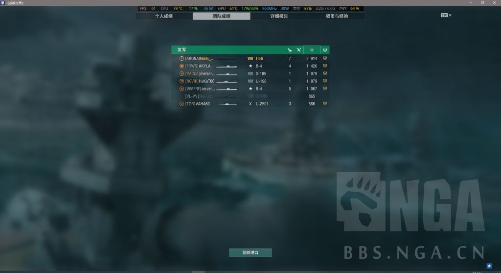 [水] [Lesta服] 太美丽辣狼群，唉这不是B4和2501么，还是看看远方的i56吧家人们 NGA玩家社区