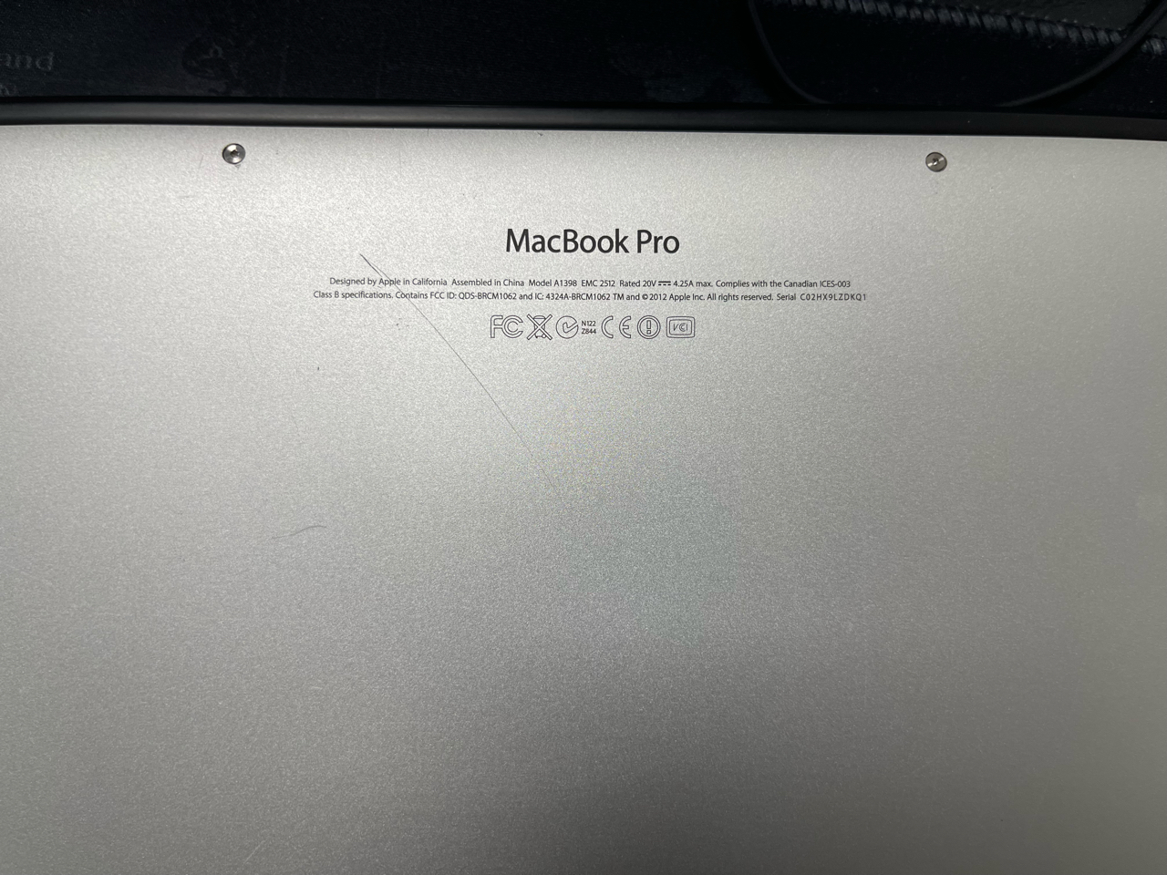 出售12年macbook pro 15.4 i72.3 8g 256g 独显gt650m 799到付。 NGA玩家社区