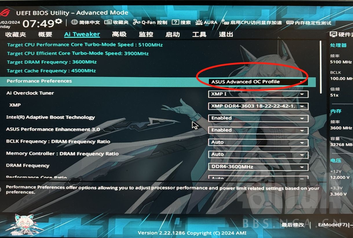ASUS Advanced OC Profile是什么一个功能 178