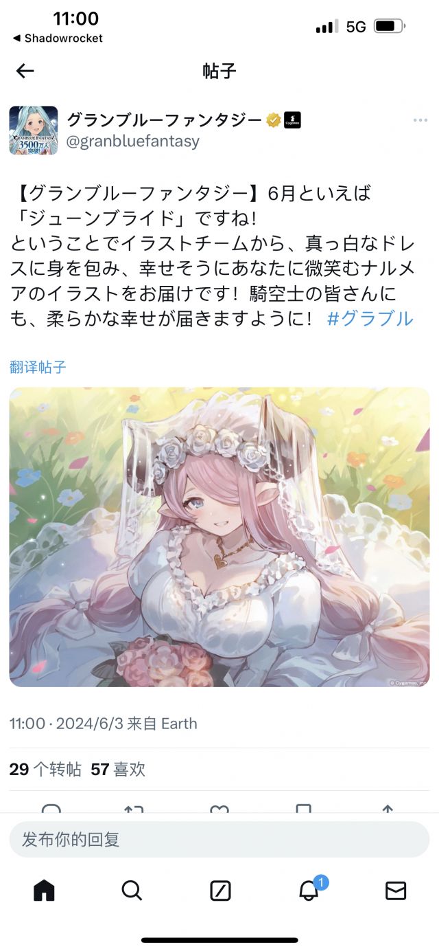 可能有人不看主板所以单独发一下，今天cy发布的花嫁mao官图 NGA玩家社区