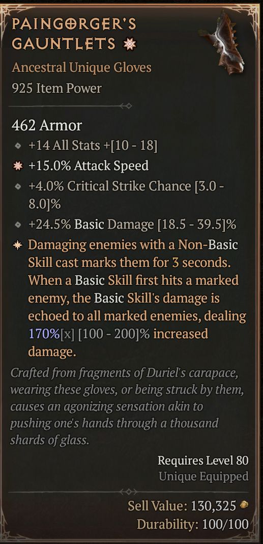 [供]这个190特效太古攻速满暴击高roll的暗金痛苦手有人看得上吗 NGA玩家社区