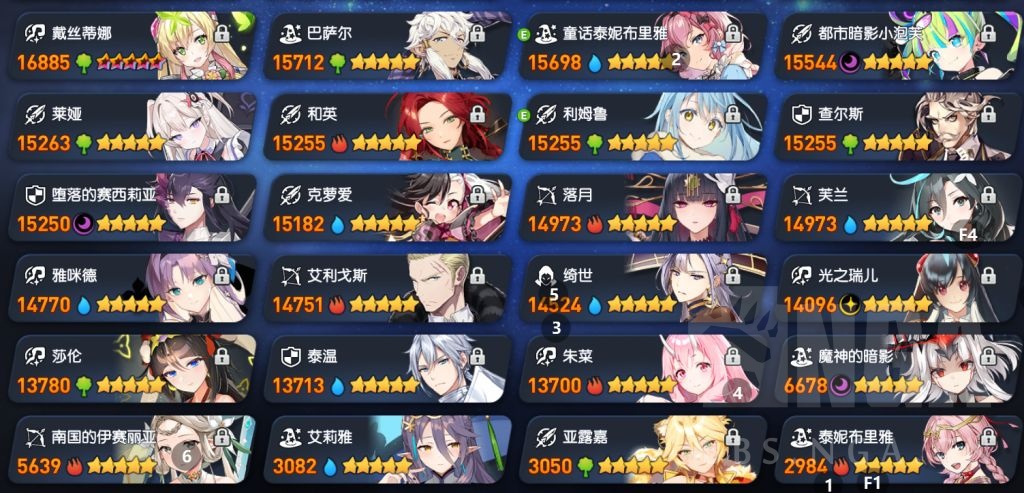 [不懂就问] 大佬们好，第一次发帖。求助：5000分JJC稳定保底阵容。点开附现有角色 178