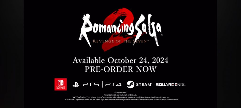 [业界新闻] 《浪漫沙加2》3D重制版《浪漫沙加2：七英雄的复仇》正式公布，2024年10月24日于PS4、PS5、Switch和Steam发售 NGA玩家社区