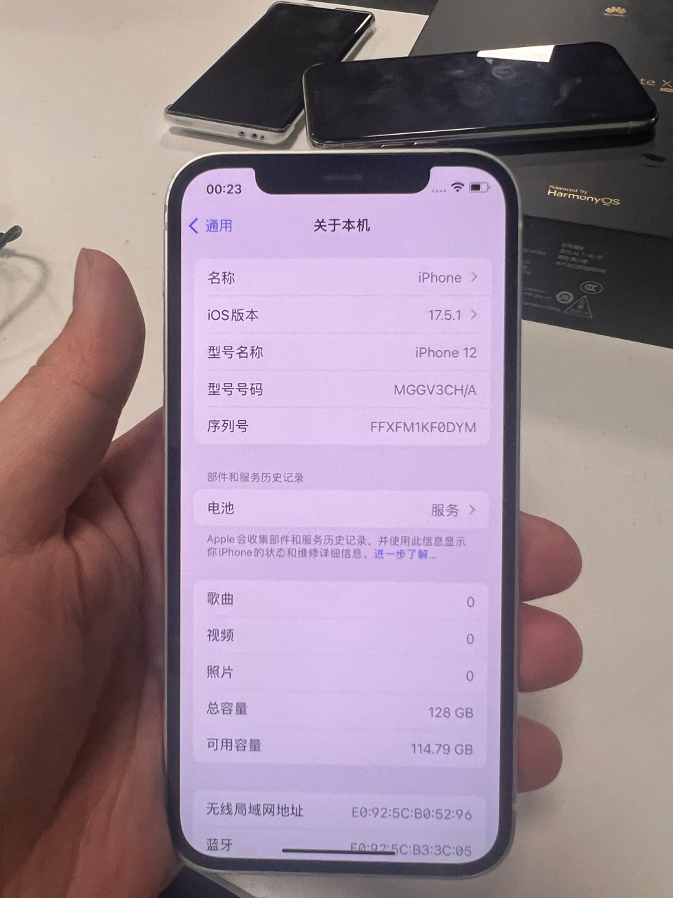 出一台mate X5 12+512 带care到10.11 9999元，一台12 128白色 电池76 1600元。 NGA玩家社区