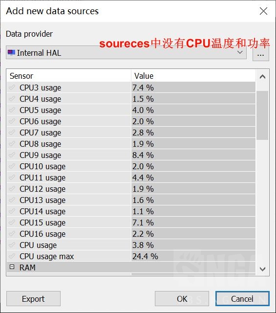 [已解决]我的rtss没法展示CPU temperature、CPU power、CPU clock，请问需要怎么设置啊？ NGA玩家社区