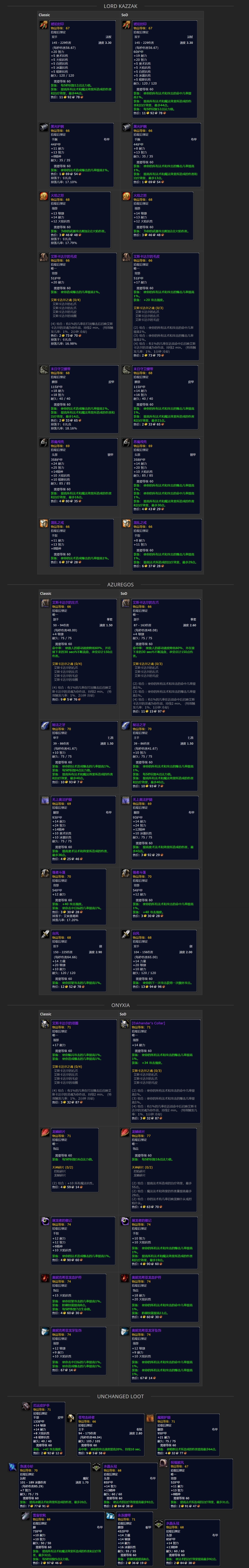 [分享][搬运][窝窝头]探索赛季——P4 翻新物品一览(图多杀猫)5人本及奥妮克希亚&世界首领 178