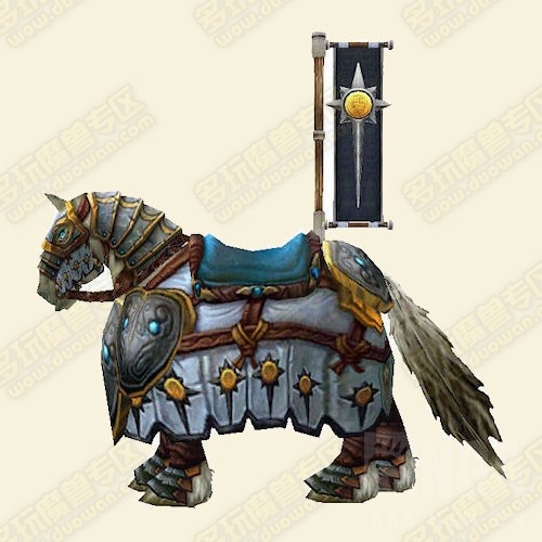 TOC 十字军的黑/白色战马 正式服玩家都梦寐以求的绝版坐骑 NGA玩家社区