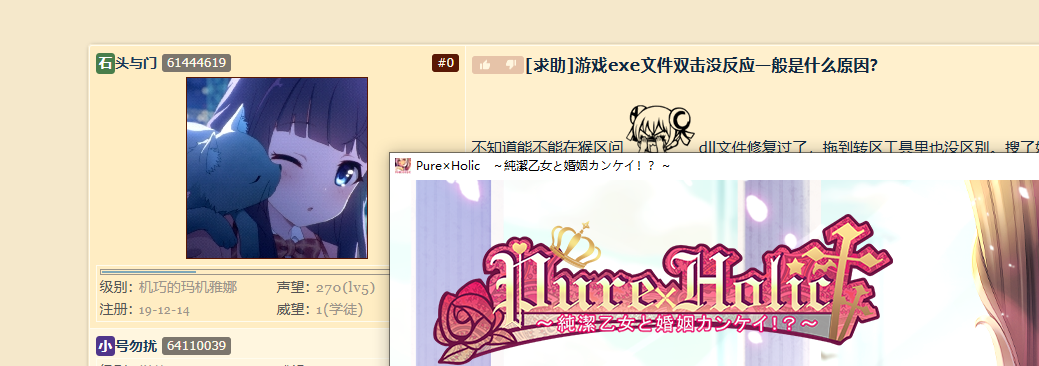 [求助]游戏exe文件双击没反应一般是什么原因？ NGA玩家社区