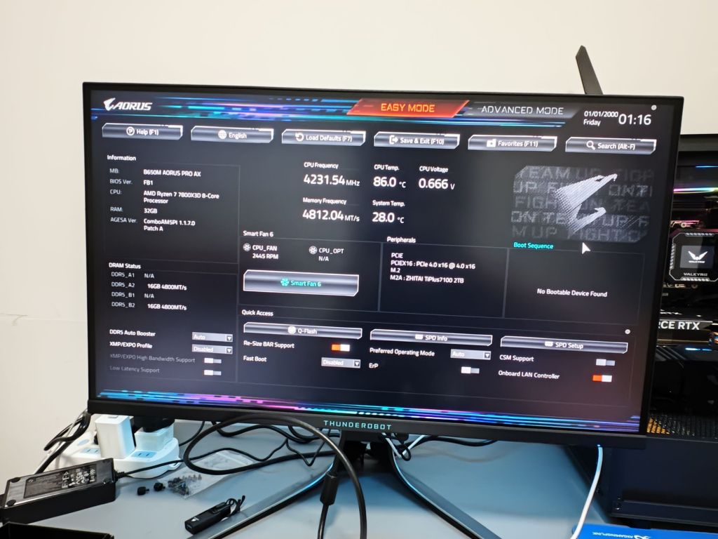 萌新装机，第一次开机能进bios，cpu温度爆炸，求救 178