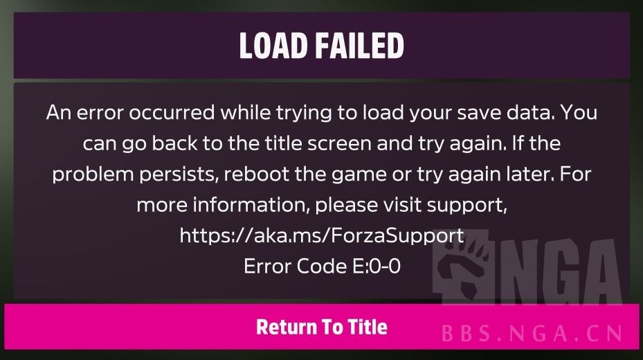 加载失败，错误代码E0-0 NGA玩家社区