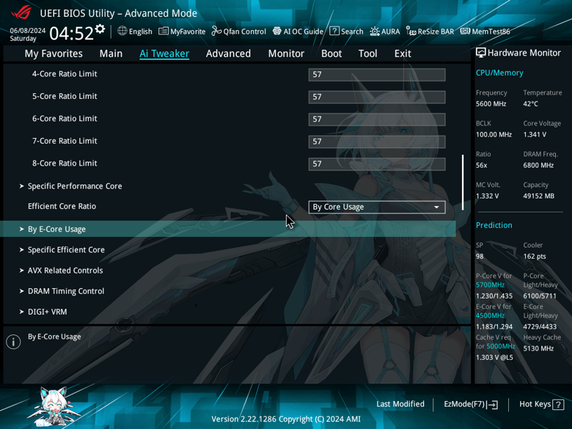 华硕Z790吹雪s主板上，不同版本BIOS界面内电压的奇怪现象 NGA玩家社区