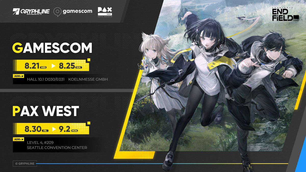 终末地确认参加科隆Gamescom展和西雅图PAX West展 NGA玩家社区