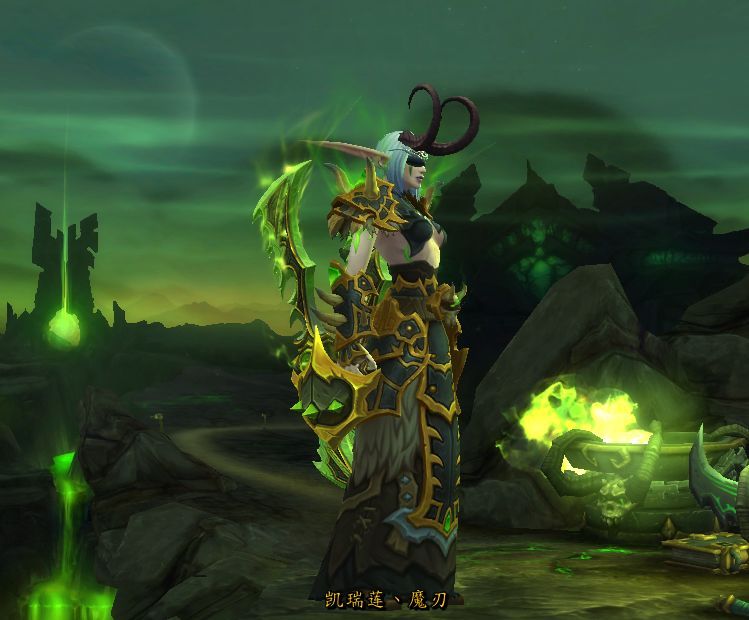 [PVE] [PVE] 请问一下DH的暗色大地战刃 怎么得 如图~ 这个幻化跟血精灵套好搭！！！ NGA玩家社区