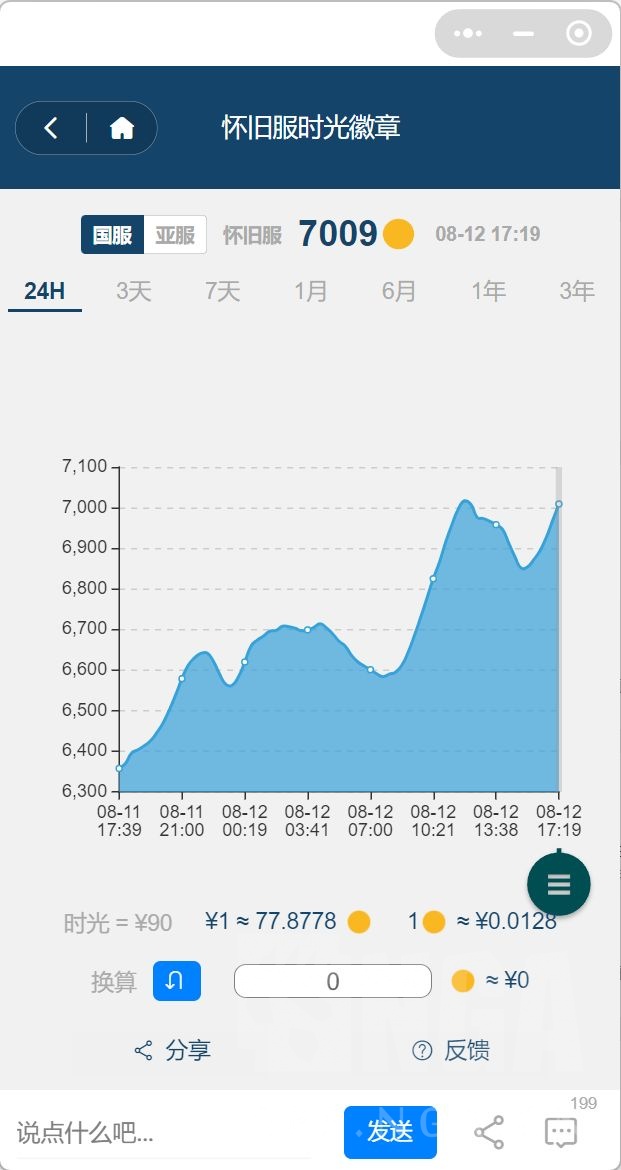 时光徽章还是过7000了，目标10000，拭目以待！ NGA玩家社区