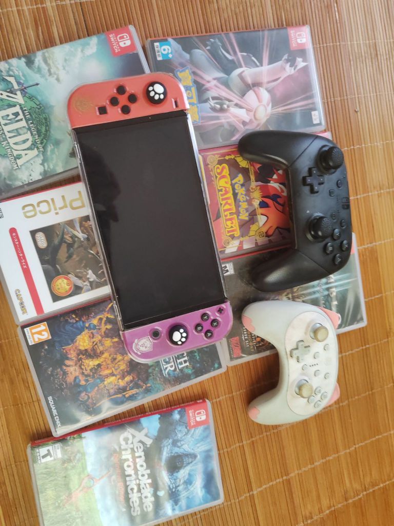 杭州地区面交出售switch pro朱紫限定版，带七张卡带，一个pro手柄一个良值手柄 NGA玩家社区