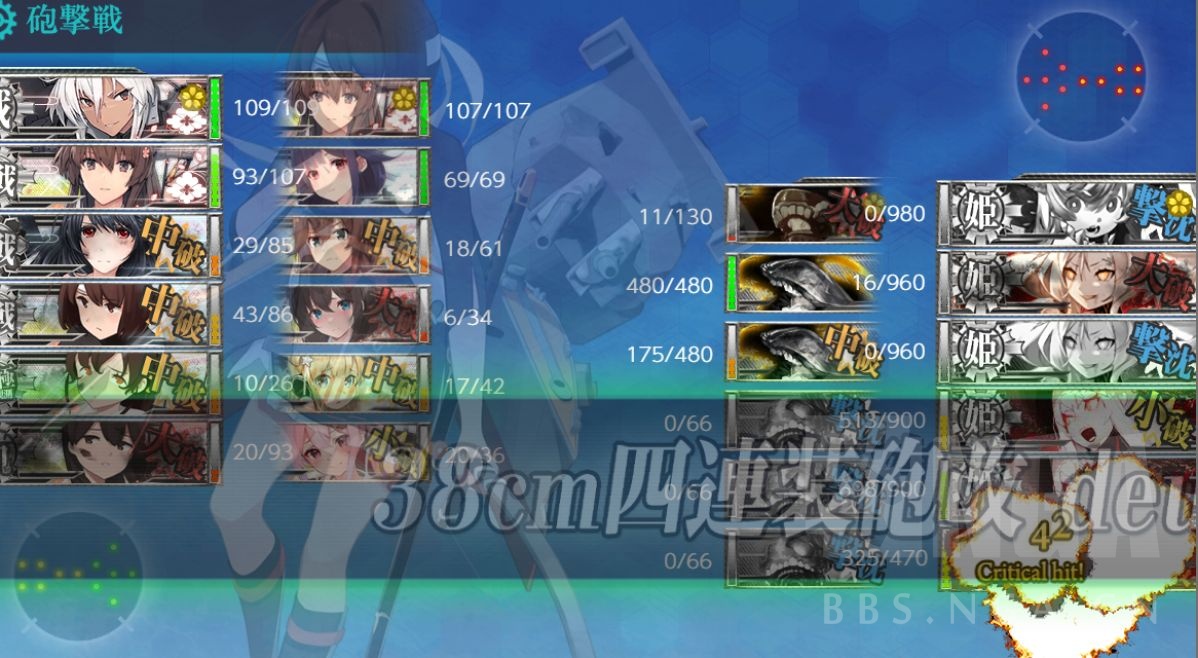 [舰colle]绕远路就是我的最短路径——低速4BB(其实是5BB)超重流打通E4P3甲 NGA玩家社区