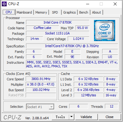 自用Intel i7 8700K CPU+华硕PRIME Z370p II主板 一起打包出 NGA玩家社区