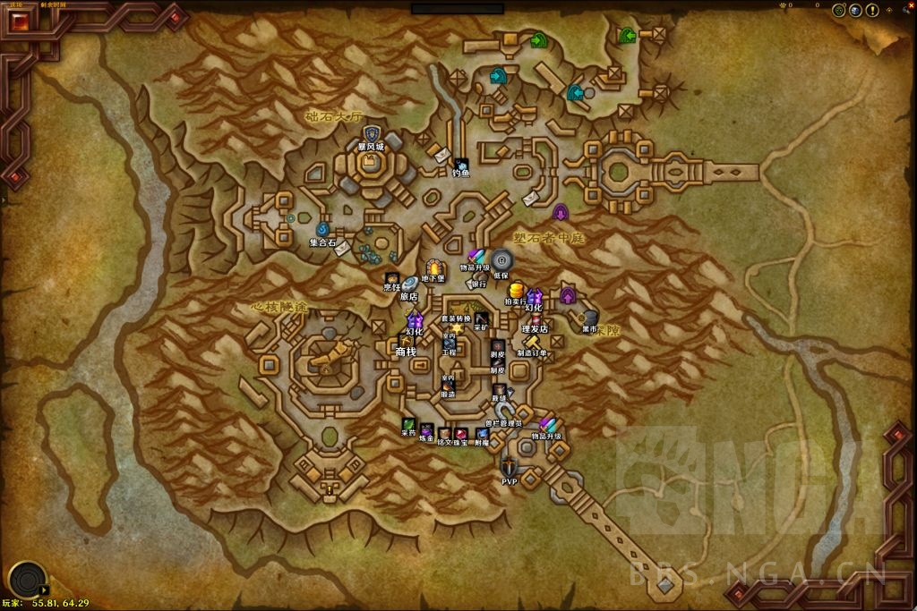 [WA][汉化][搬运]11.0主城[多恩诺嘉尔]地图NPC位置标记 178