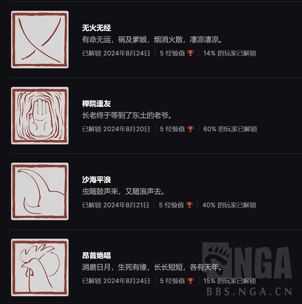 发帖留念！Epic 黑神话强肝了一周，白金成就完成！！！ NGA玩家社区