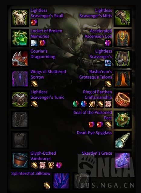 [射击] 搬运Maxroll网站射击猎装备推荐及个人根据Raidbots模拟的不同意见 NGA玩家社区