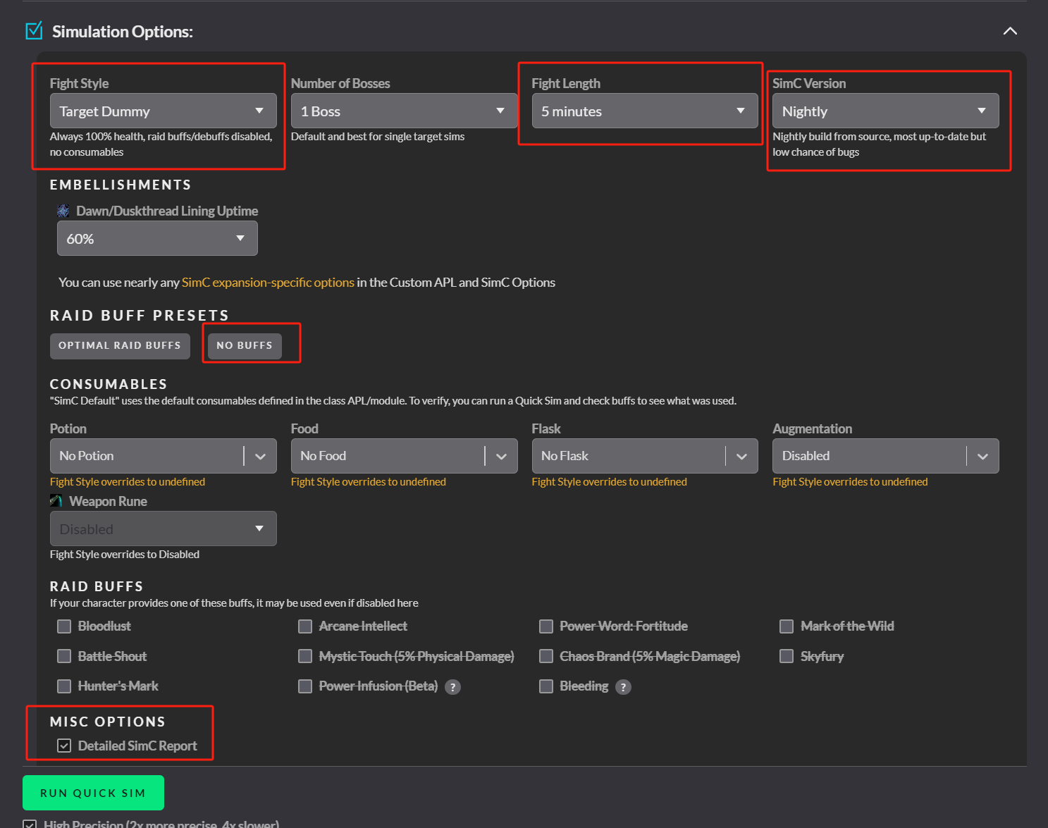 使用Raidbots正确模拟木桩教程及注意事项 NGA玩家社区