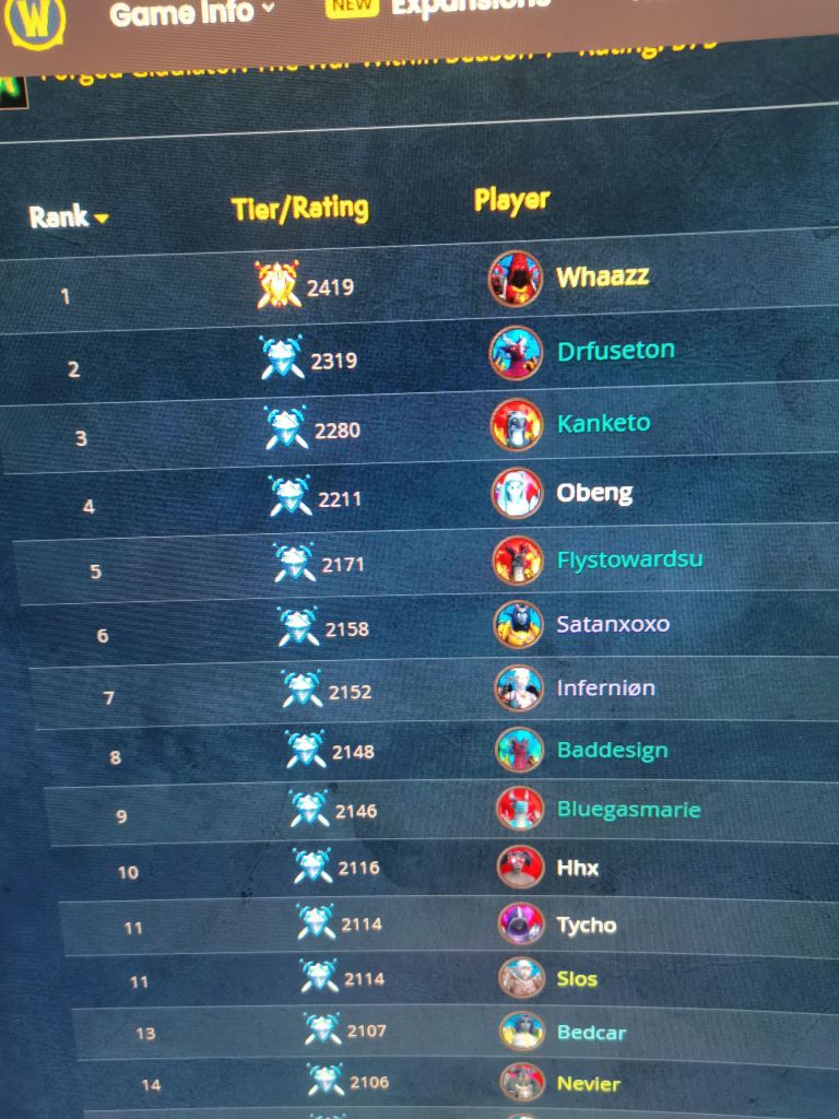 欧服不愧是魔兽世界PVP顶尖圈，Whaazz已经进入龙场了！ NGA玩家社区