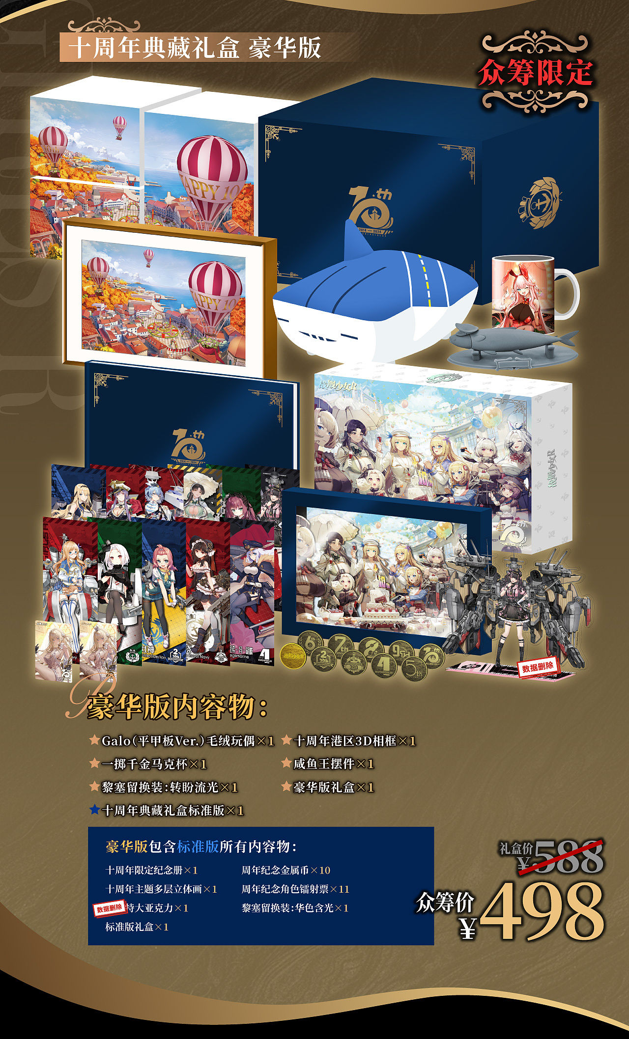 [公告] 战舰少女R10周年官方典藏礼盒 上线摩点 9.23开始众筹(周年德系主菜，黎塞留新换装) 178