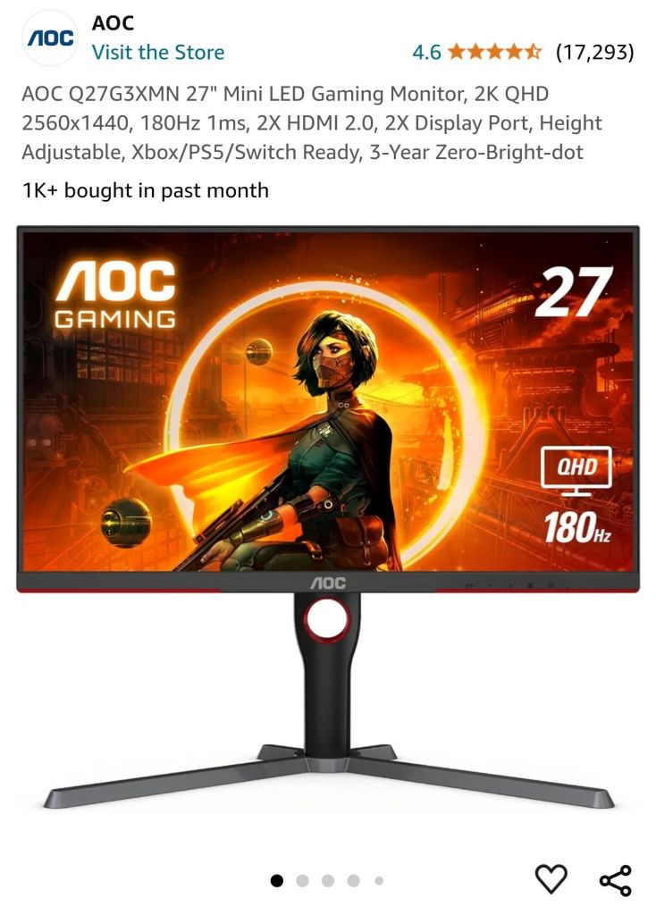 aoc和ktc的两个mini LED显示器选哪个 NGA玩家社区