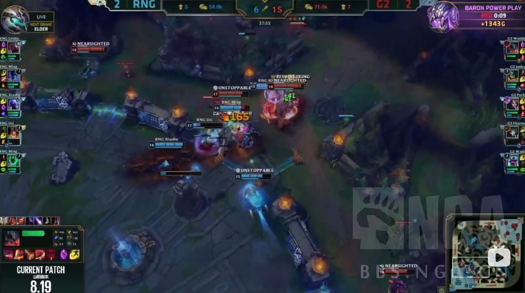 [联盟赛事]s8 rng打g2第五把最后一波团到底有没有赢的可能 NGA玩家社区