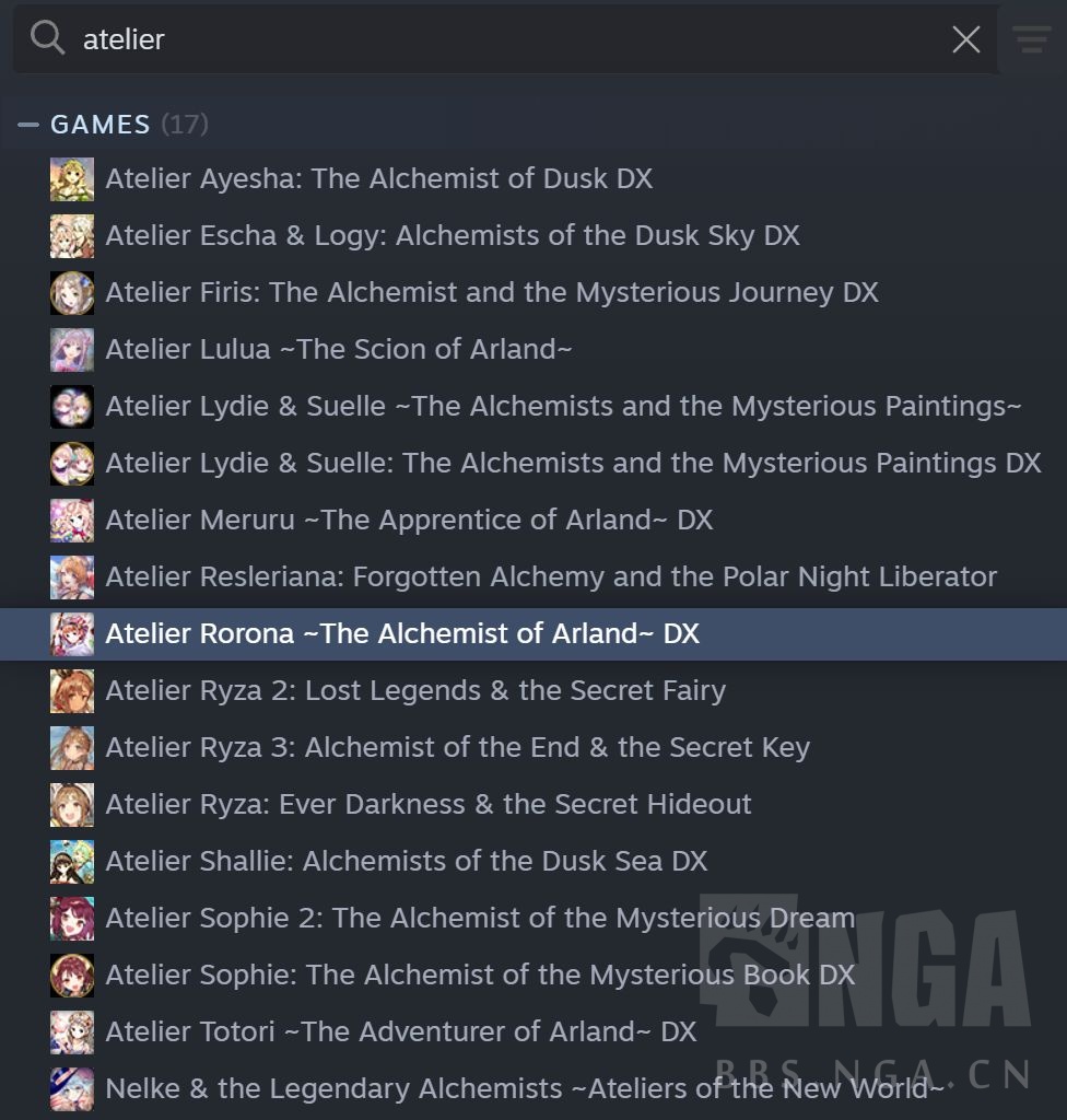[优惠信息] 全平台TGS特卖，A20、莱莎123、奈尔克新史低 NGA玩家社区