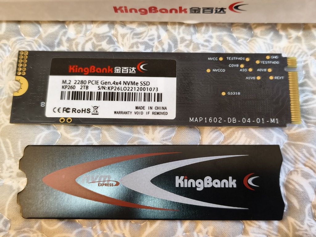 金百达KP260 2T PCIE4.0固态560 NGA玩家社区