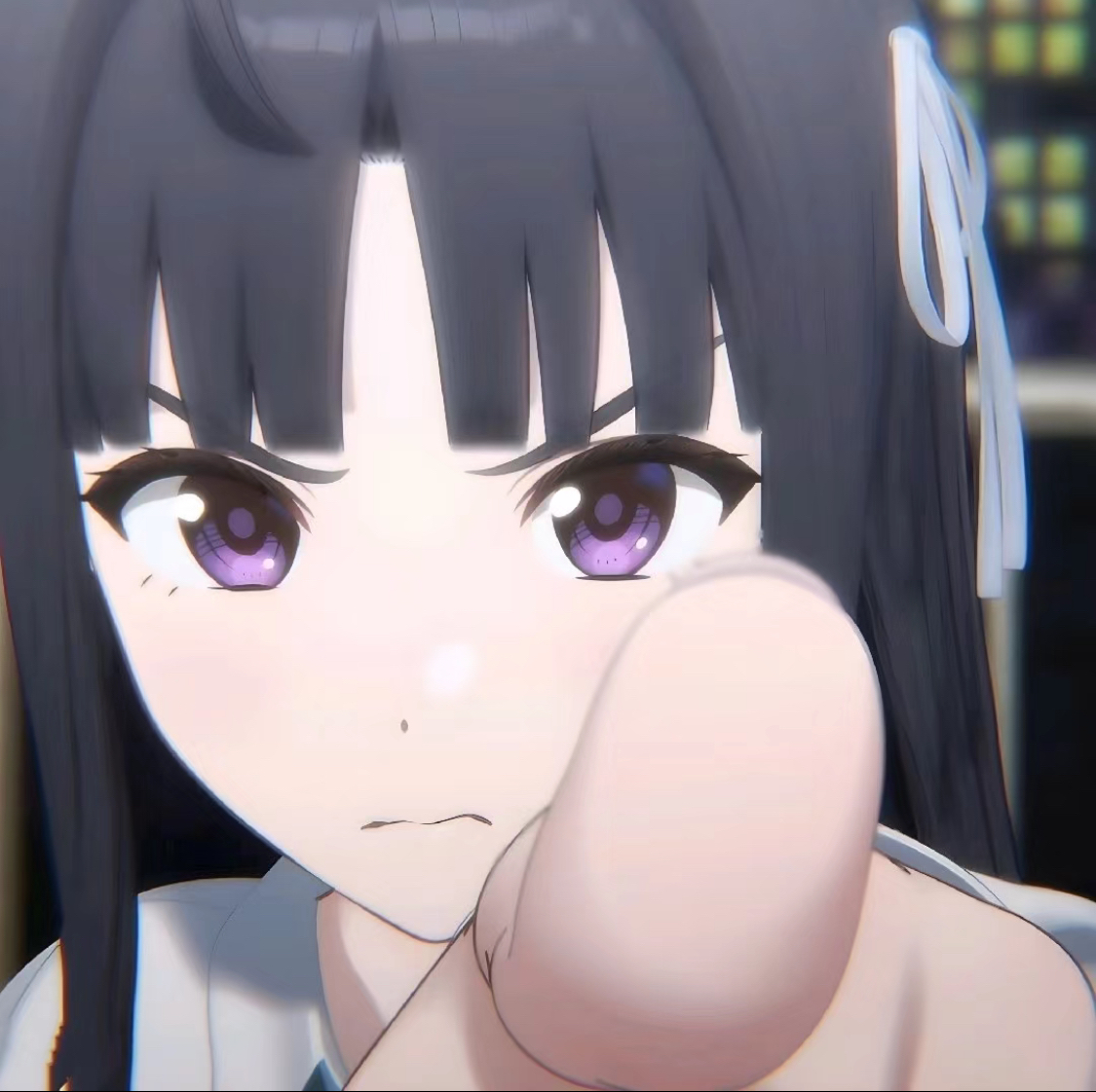 求acg女角色用手指着观众的图 178