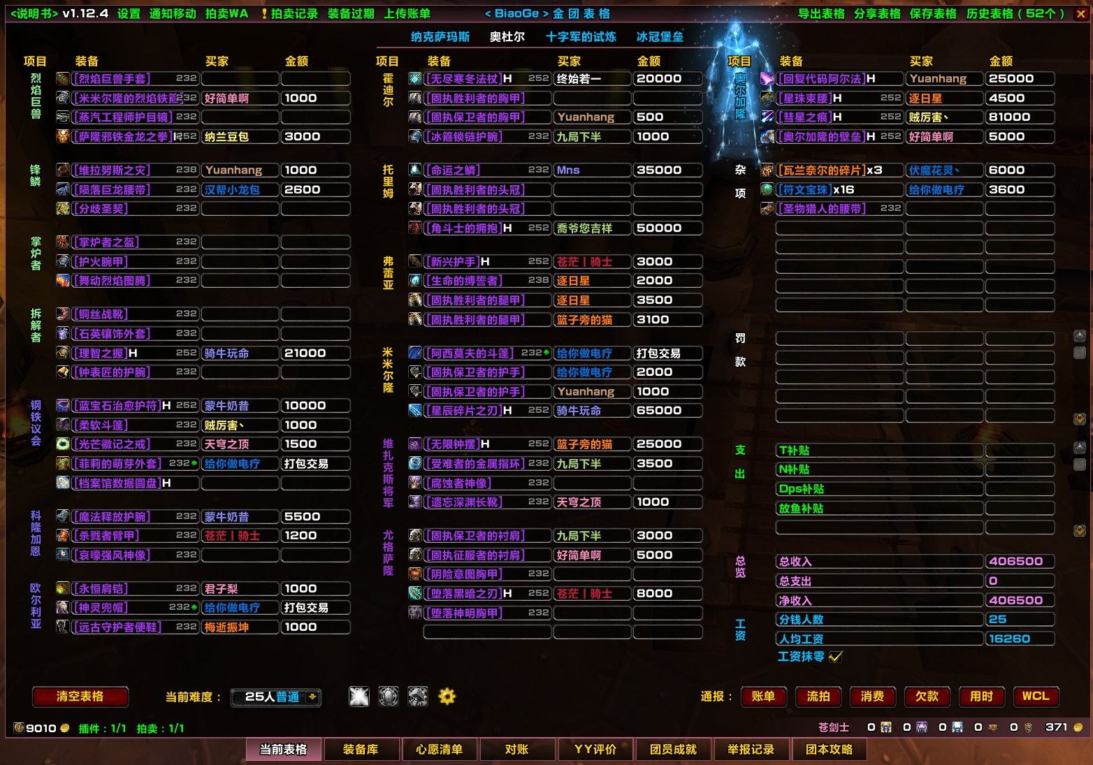 [原创][插件][CTM][WLK][60服] BiaoGe金团表格 [简|繁客户端] NGA玩家社区