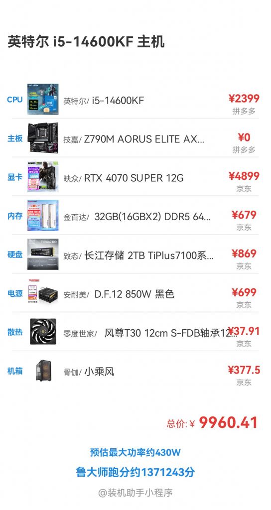 小白上的拼多多14600的车，按E大神贴抄了下配置，给点建议 NGA玩家社区