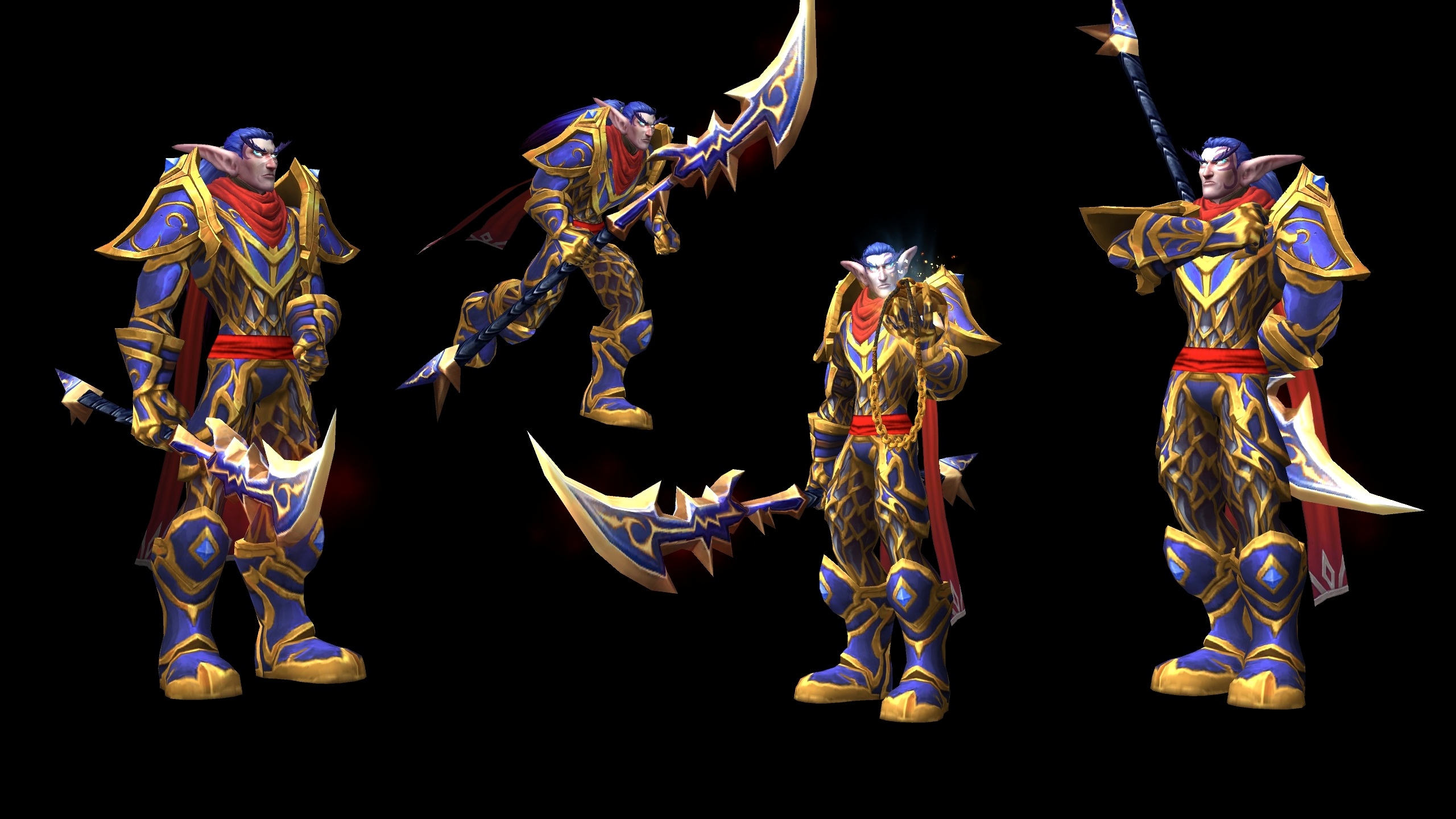 纯蓝色盔甲+红围巾红披风 一下子有股特摄味 NGA玩家社区