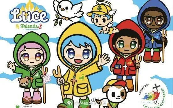 基督教梵蒂冈推出二次元卡通吉祥物Luce 178