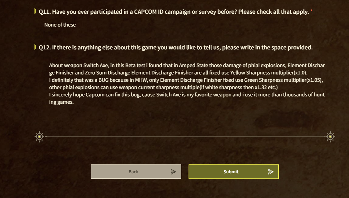 [Wilds] 荒野b测，斩斧动作值全解(疑似所有瓶爆和爆炸都固定为黄斩补正) NGA玩家社区