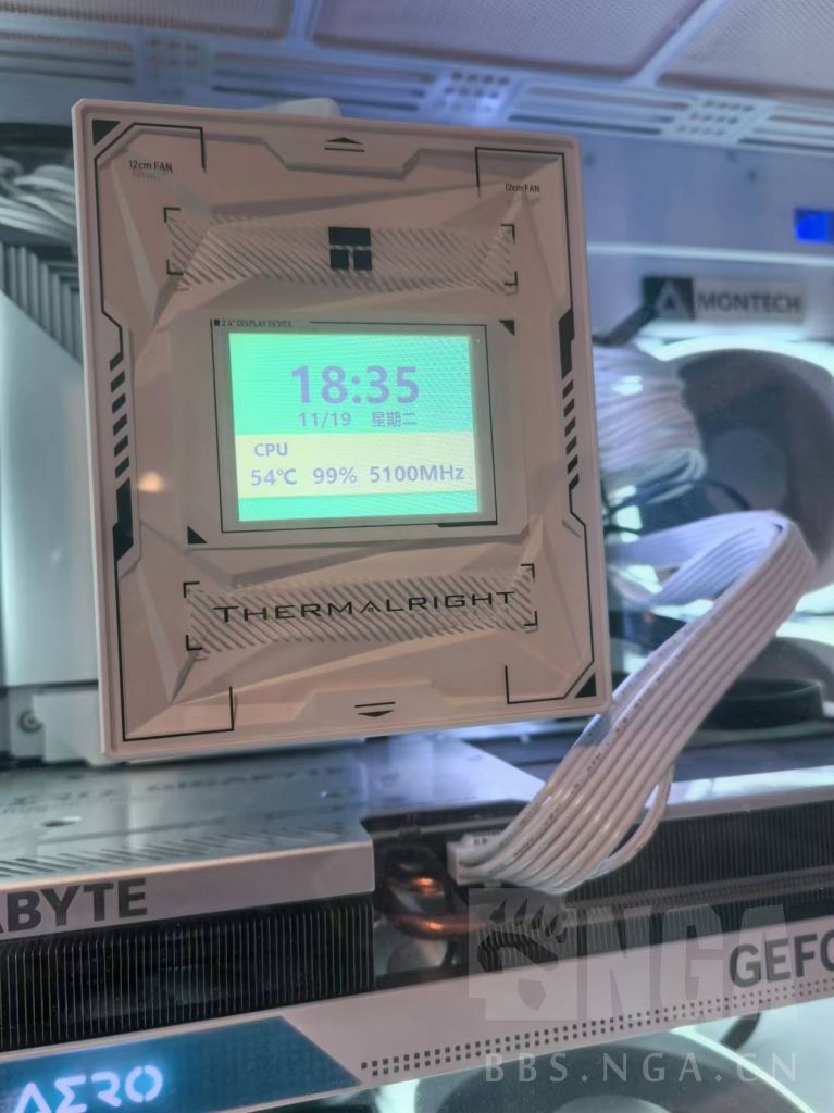 新发布的风冷利民 BA120 VISION WHITE到了 上机试了下还行。 178