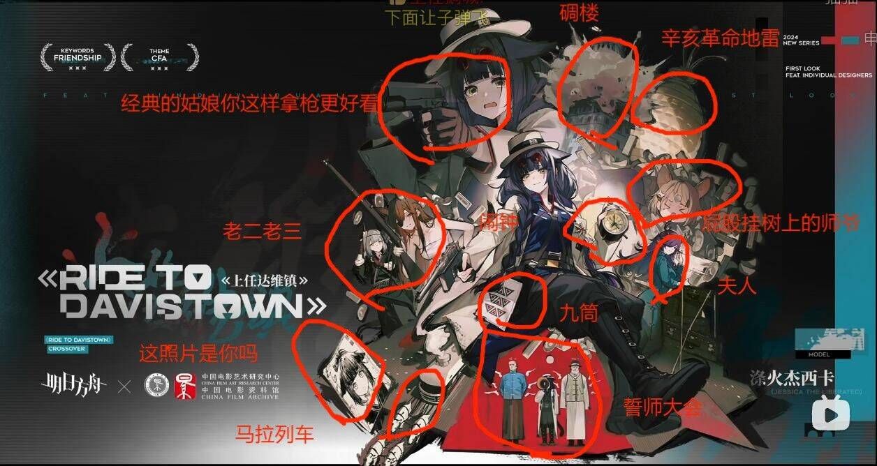 [明日方舟](54楼含1999瓜)明日方舟x中国电影资料馆三个联动皮肤含大量经典电影neta NGA玩家社区