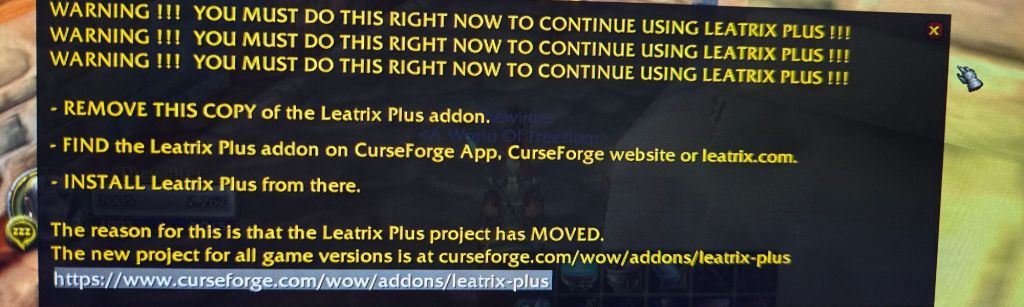 [周年纪念服] Leatrix-Plus 插件问题 NGA玩家社区