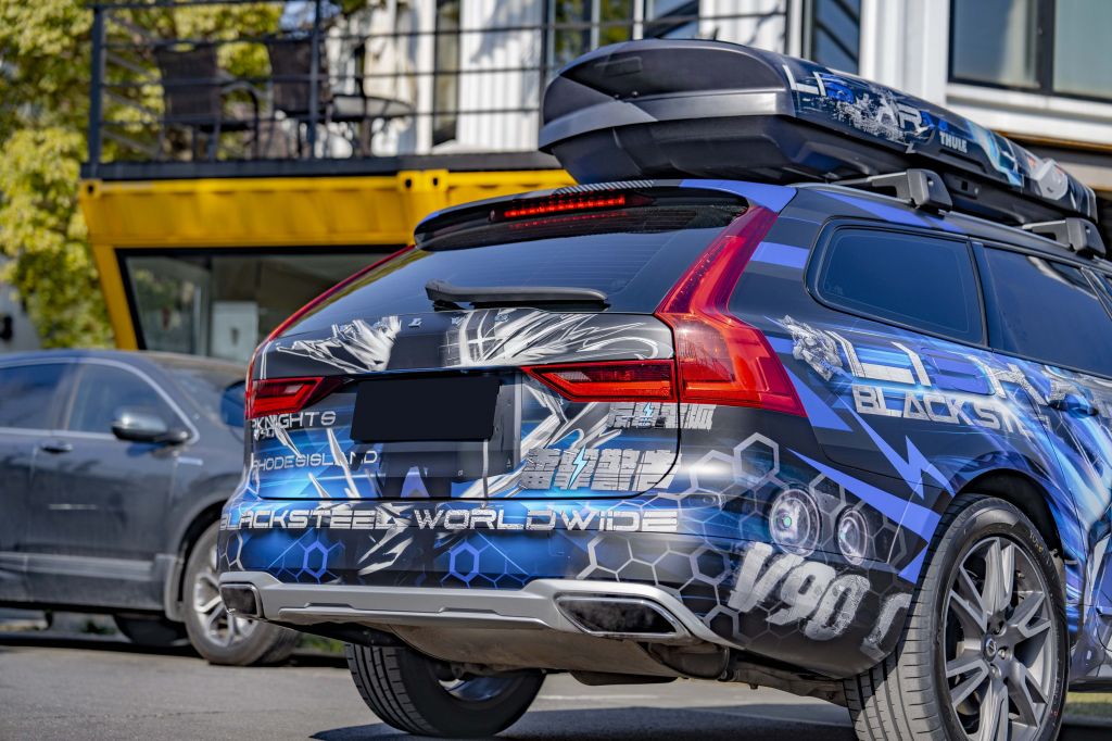 明日方舟雷蛇痛车 ，沃尔沃v90，实车效果展示 NGA玩家社区