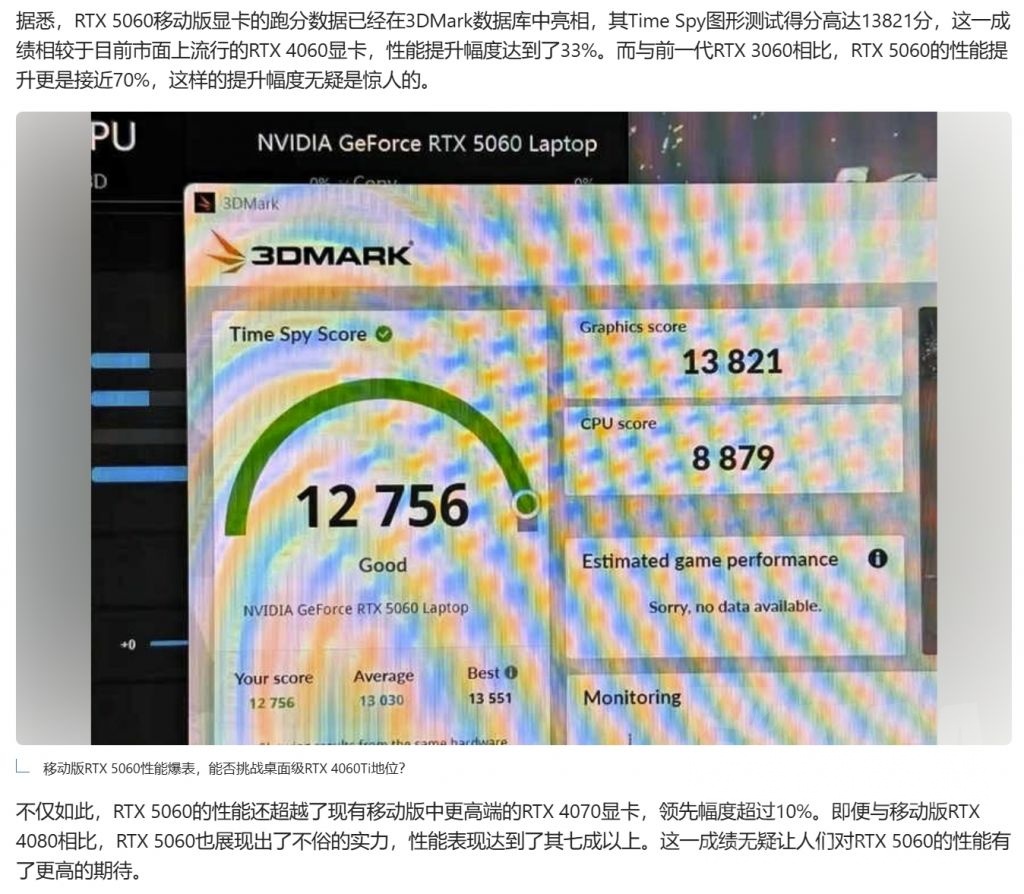 移动版RTX 5060性能如此，桌面版会有多强呢？ NGA玩家社区
