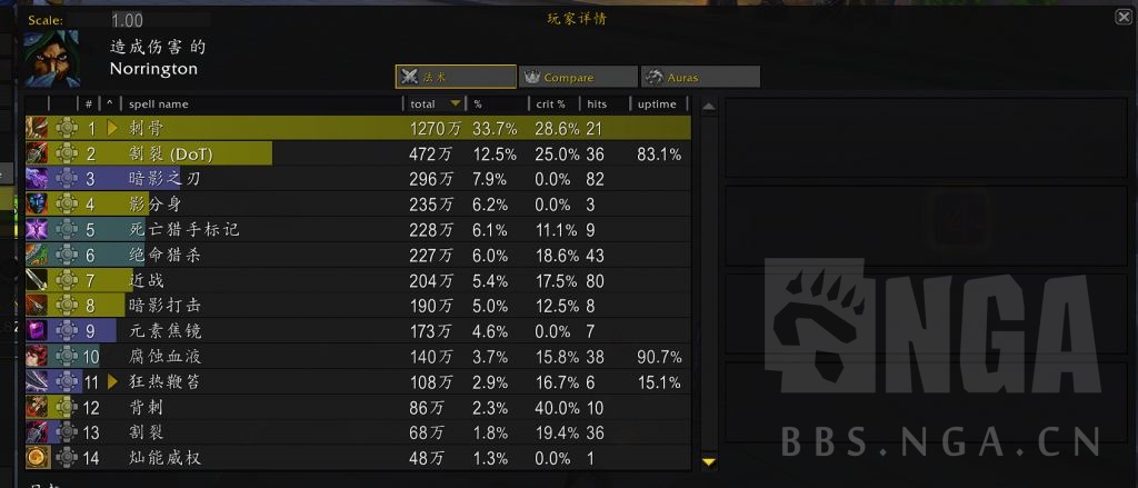 [分享] [敏锐] 11.0 敏锐贼 pvp 上手攻略及2400经验分享 NGA玩家社区