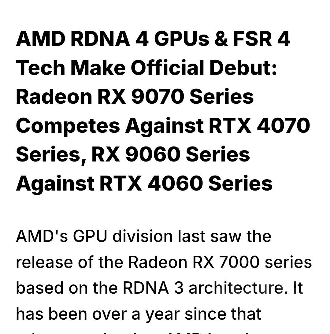 天大的笑话！amd不敢提前发布rdna4! 178